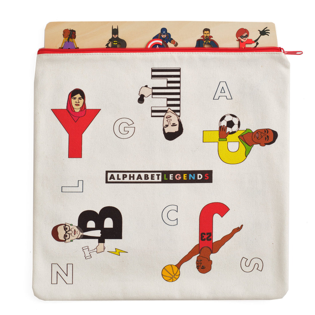 Superhero Legends Wooden Alphabet Puzzle – Alphabet Legends US