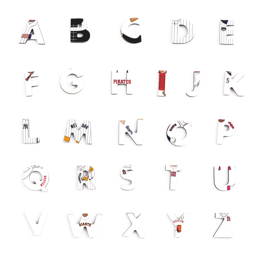 Baseball Legends Wooden Alphabet Puzzle – Alphabet Legends
