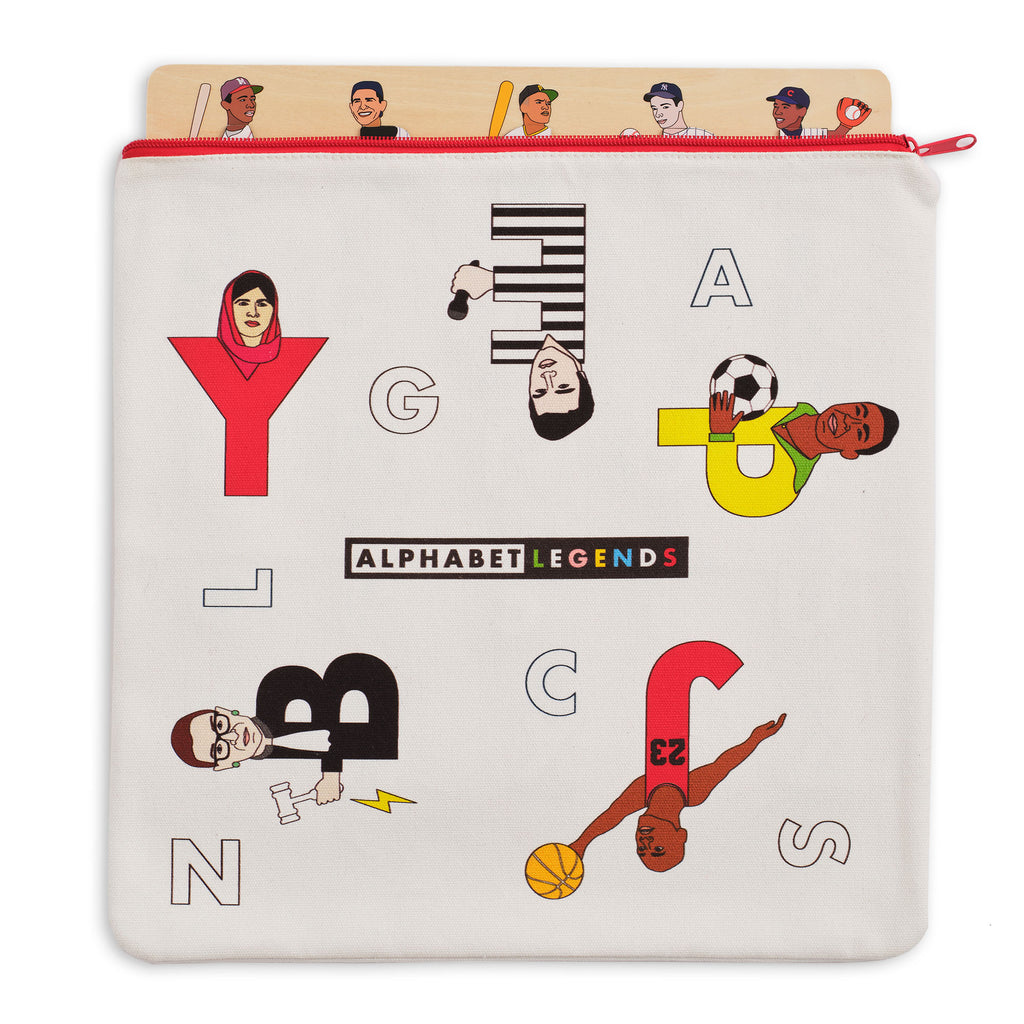 Baseball Legends Wooden Alphabet Puzzle – Alphabet Legends US