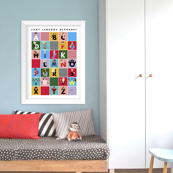 Lady Legends Alphabet Poster – Alphabet Legends US