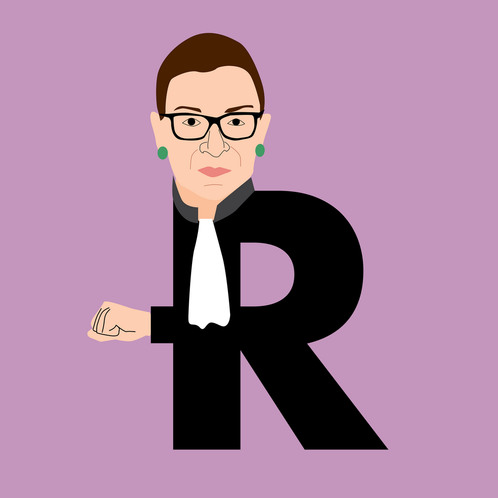 Ruth Bader Ginsburg (RBG) Poster – Alphabet Legends US