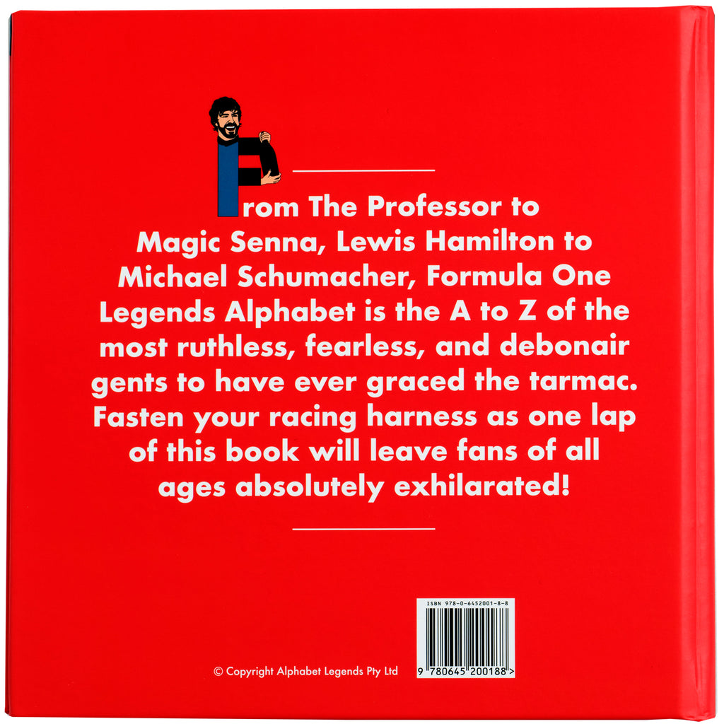 F1 Legends Alphabet Book – Alphabet Legends US